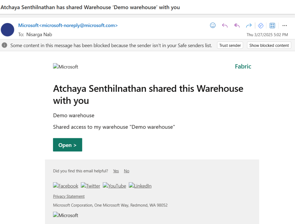 Lesson 48 – How to share a Warehouse using Microsoft Fabric? – Pearl ...